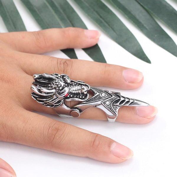 Full Finger Dragon Ring | Autumn Dragon
